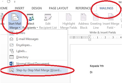 Membuat Mail Merge di Microsoft Office Word - Review