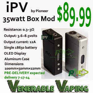 Venerable Vaping Daily Vaping Deals: iPV 35watt Box Mod by Pioneer4u
