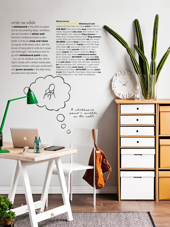 5 Fresh Home Office Ideas | Poppytalk archive