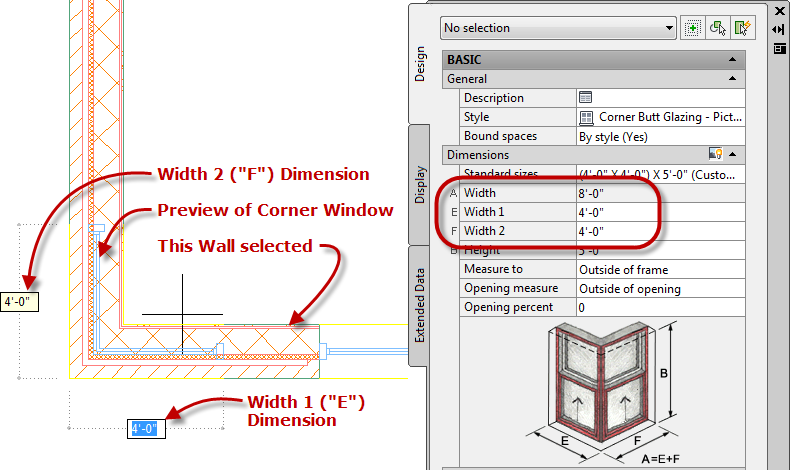 The Architect's Desktop: ACA 2012 New Feature - Corner Windows