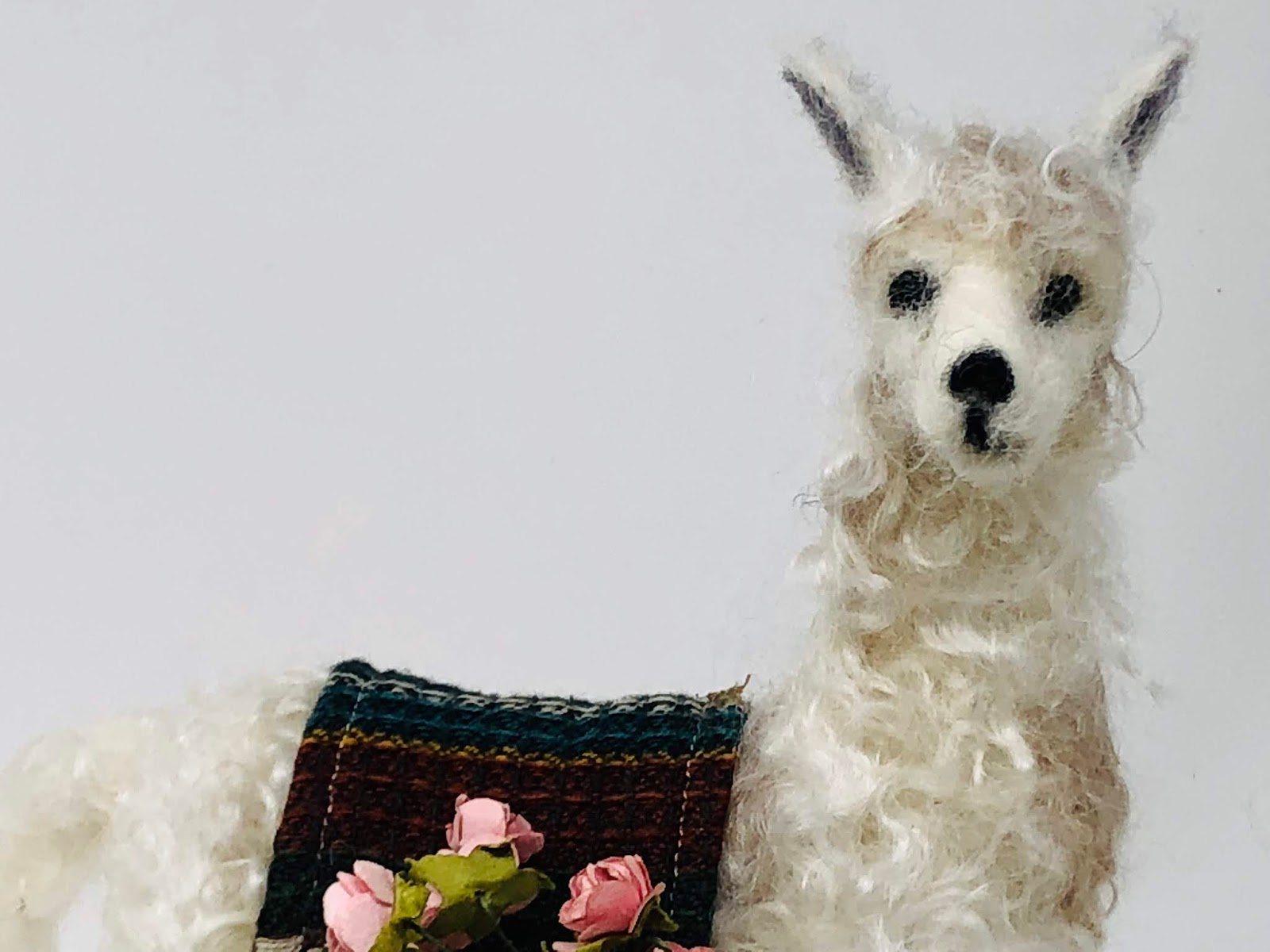 ConchyGemDolls: Needle felted llama. Steadfast and strong willed...Item ...