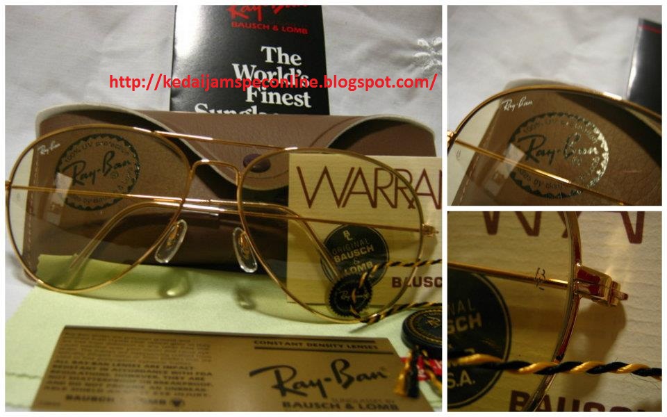 Code:SR23 - Spec-Rayban - Aviator B&L USA [Lens : Light Brown ] - Kedai ...