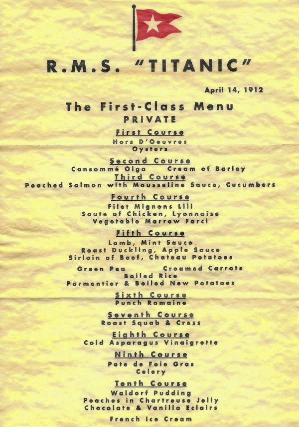 Lara&theKitchen: CENA A TEMA: TITANIC (parte II)