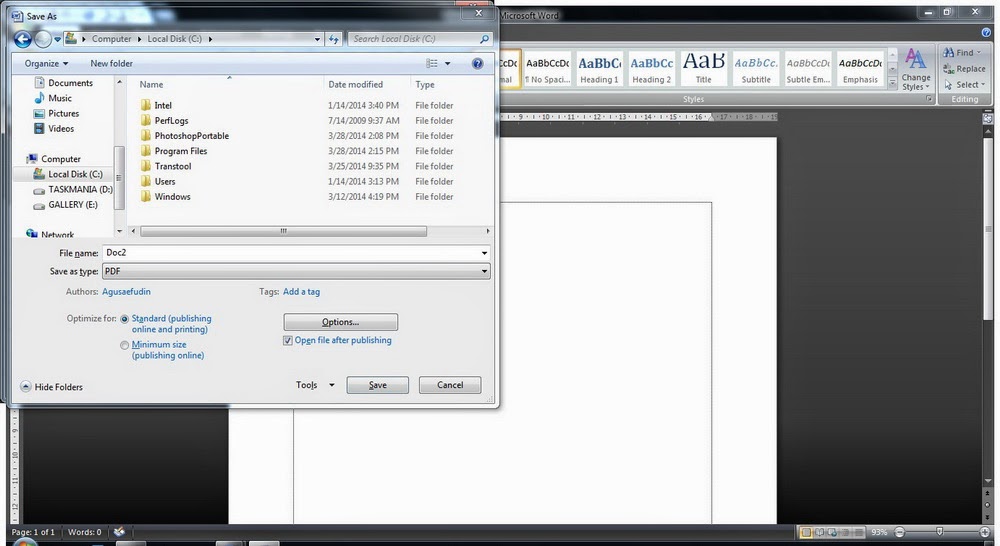 Cara Mudah Membuat File PDF Dengan Microsoft Office - Teknopers.com Cara Mudah Membuat File PDF Dengan Microsoft Office - Teknopers.com