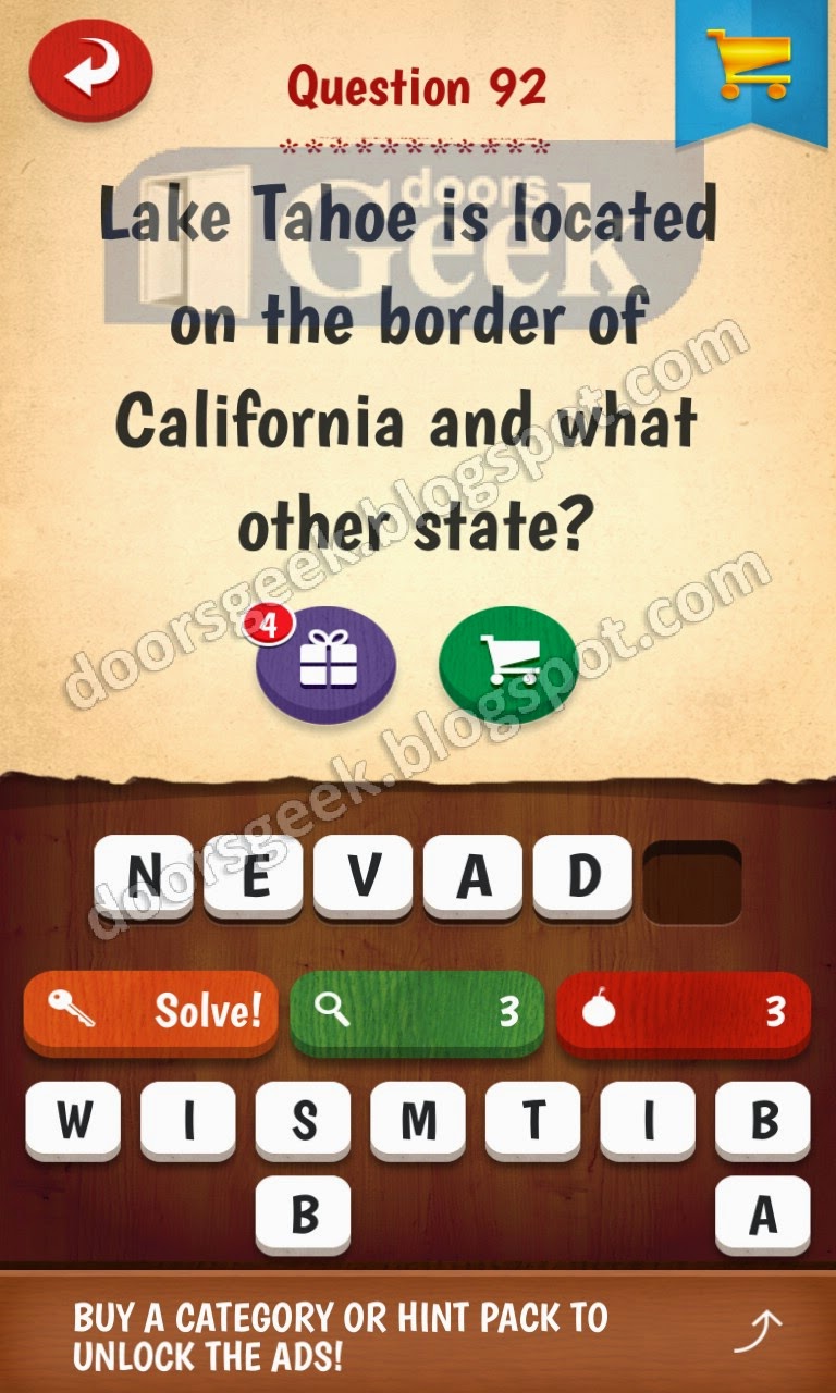 The American Quiz - Level 92 ~ Doors Geek