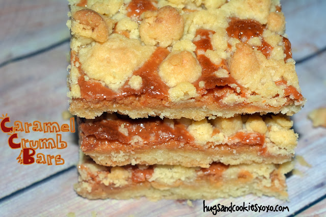 CARAMEL CRUMB BARS - Hugs and Cookies XOXO