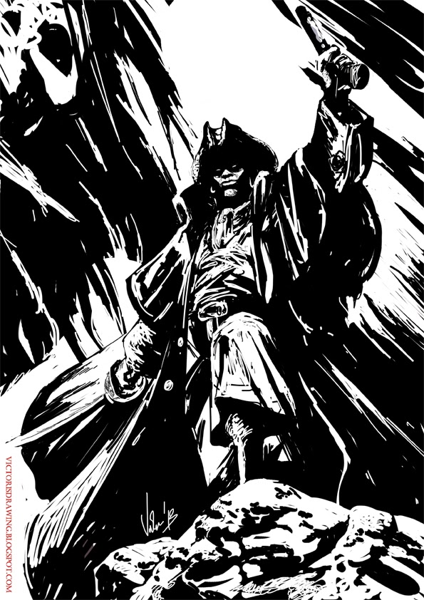 VICTOR IS DRAWING: LONG JOHN SILVER - Sketch