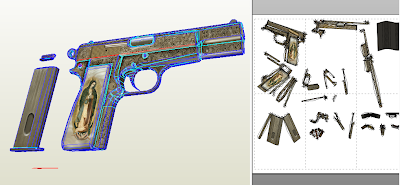 Evans Papercraft Blog: Coming Soon! Maria 9mm pistol from Fallout New Vegas