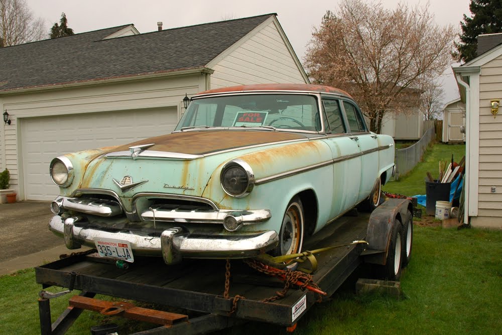 OLD PARKED CARS.: 1955 Dodge Royal.