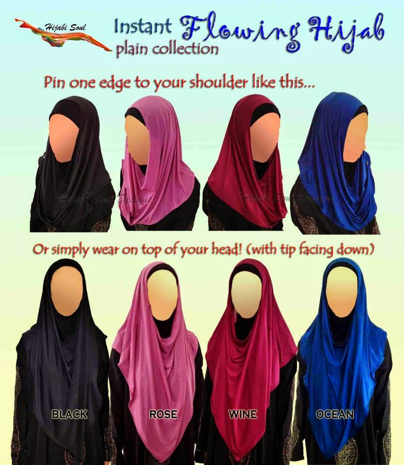3 Ways to Style the Instant Flowing Hijab from Hijabi Soul-Designs ...