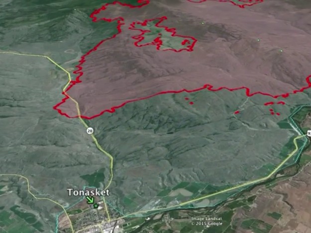 Durango Texas: Maxine Took Me On A Washington Wildfire Fly By To Tonasket