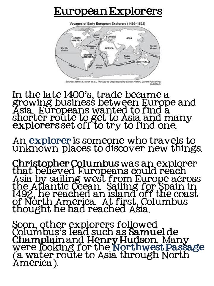 3-6 Free Resources: European Explorer Freebie