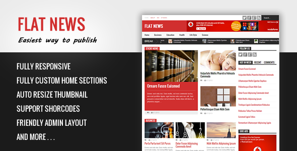 Free Download Flat News-Themeforest Blogger Template | Blogging Academy ...
