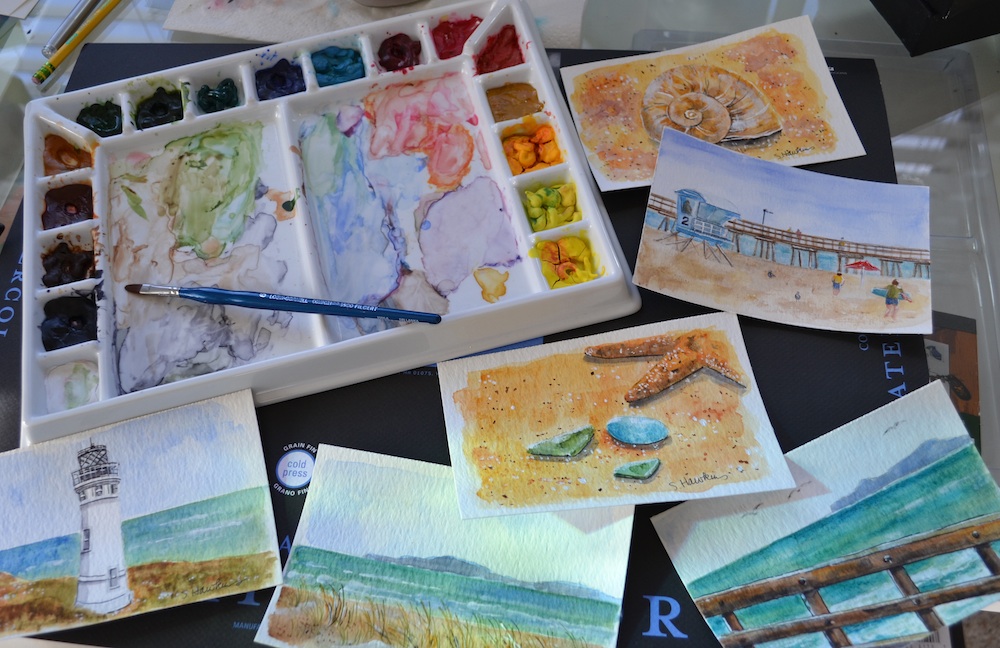 MERMAID'S PALETTE: Watercolor Postcards