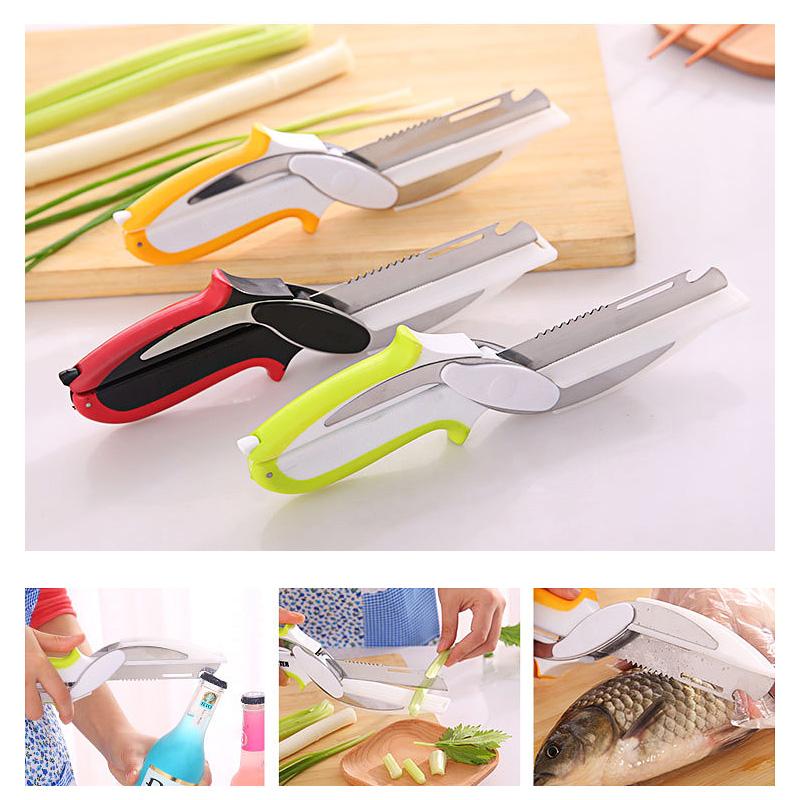 WE SUPPLY WHAT YOU NEED: Clever Cutter 6-in-1 Knife & Cutting Board ...