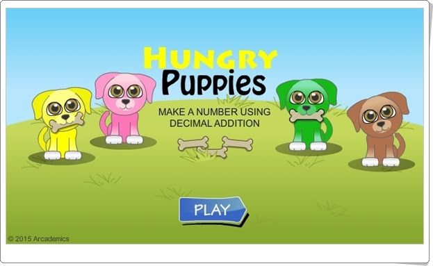 Juegos educativos de Matemáticas online: "Cachorros hambrientos" (Suma ...
