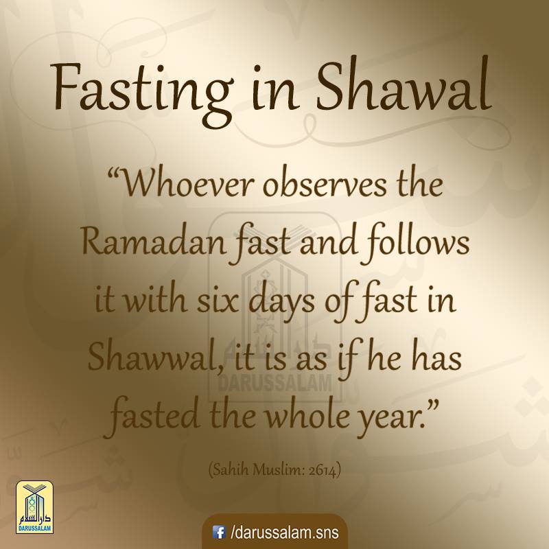 Fasting in Shawwal ~ Alhamdulillah for everything‎