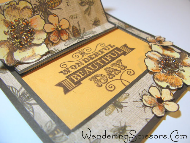 Wandering Scissors: Buzz and Bumble Surprise Slide Out Card and Tutorial