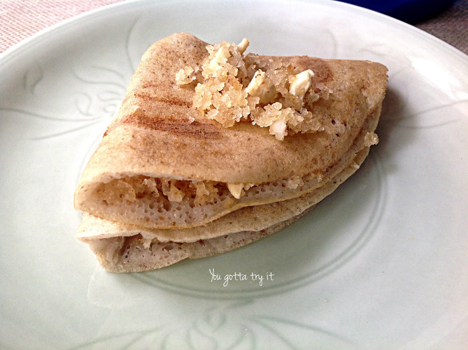 You gotta try it: Sweet Multigrain Dosa with Coconut-Jaggery filling