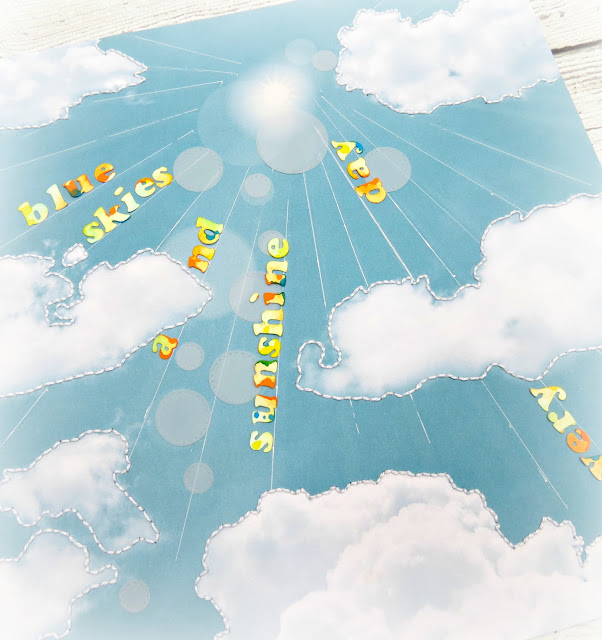 Scrapping With Yvette: Blue Skies And Sunshine Everyday | My Creative ...