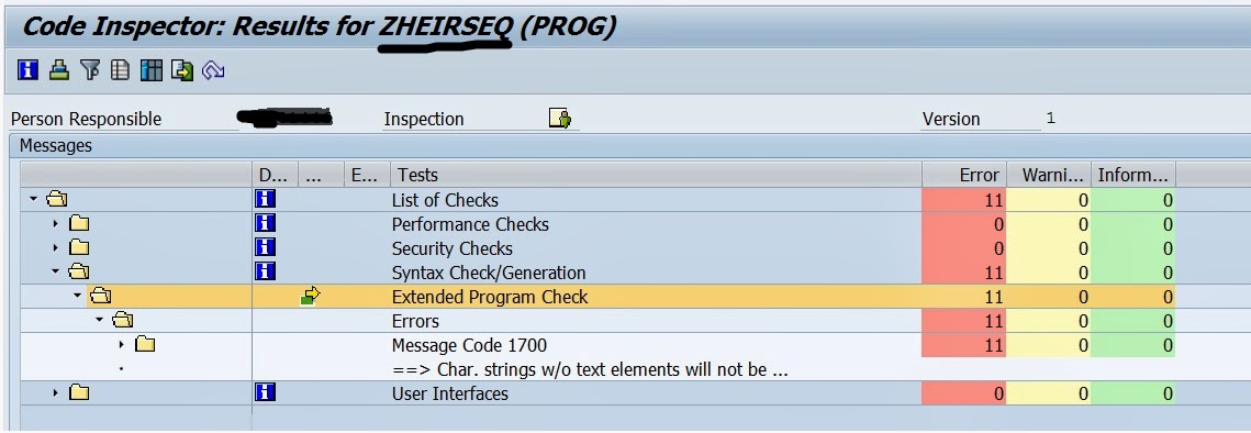 TECHSAP : SAP Code Inspector