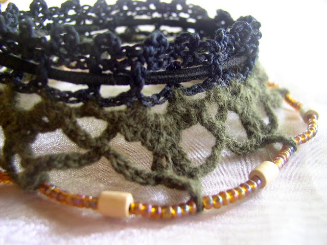 A Black Forest Lace Anklet