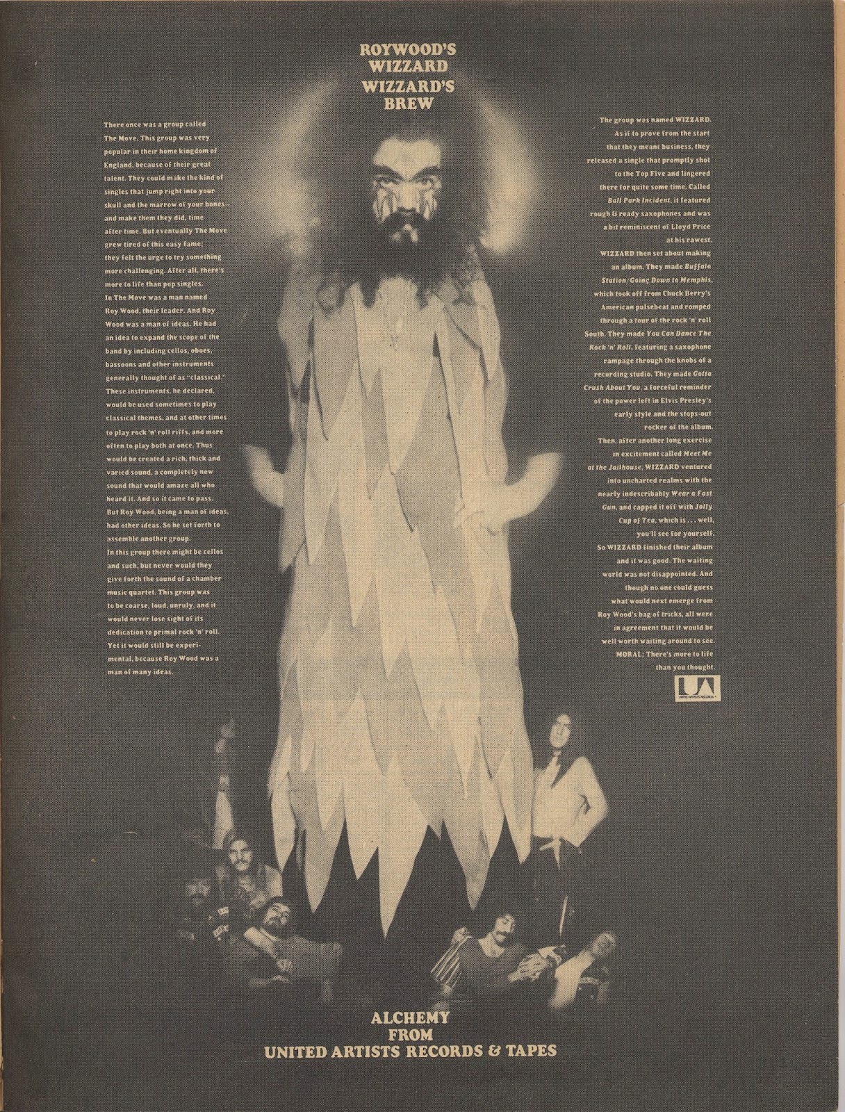 Classic Rock Album Ads: Roy Wood's Wizzard - Wizzard Brew