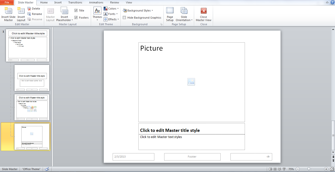 Membuat Tampilan Microsoft Power Point dengan Menggunakan Slide Master ...