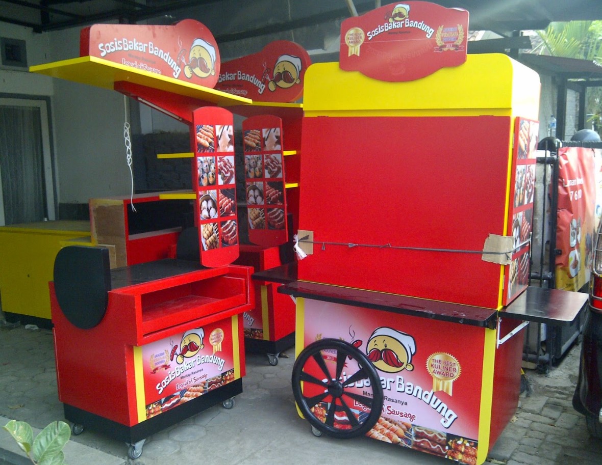INSPIRASI..!! Inilah 74 Model Gerobak Jualan yang Unik Cocok untuk ...