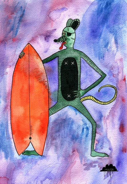 Mulga The Artist: Ratus Got a New Board