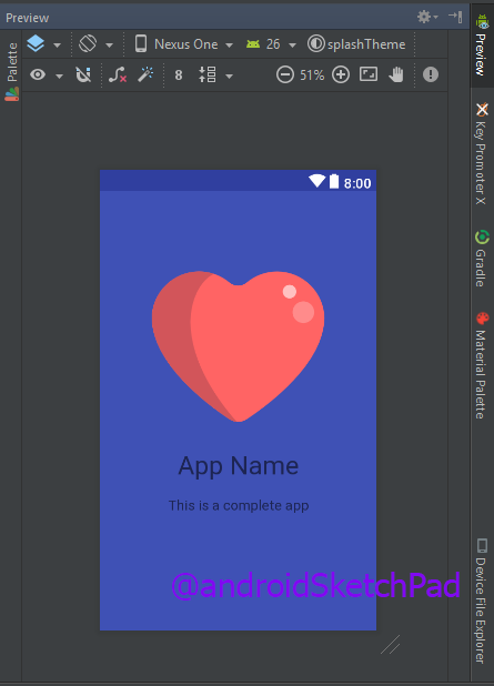 Android Splash Screen right way AndroidSketchpad