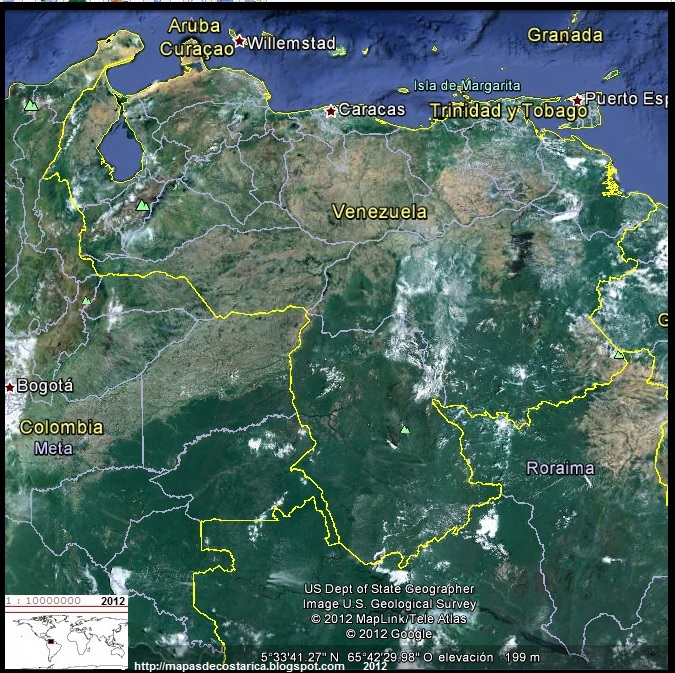 Mapa de VENEZUELA, Google Earth