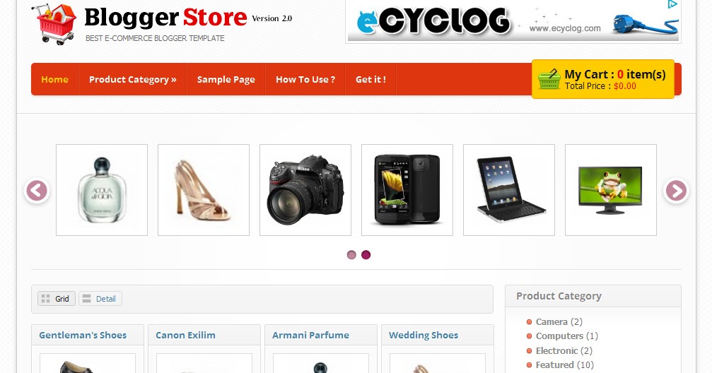 Blogger Store V2, Best Online Store Blogger Templates | Ipietoon - Blog ...