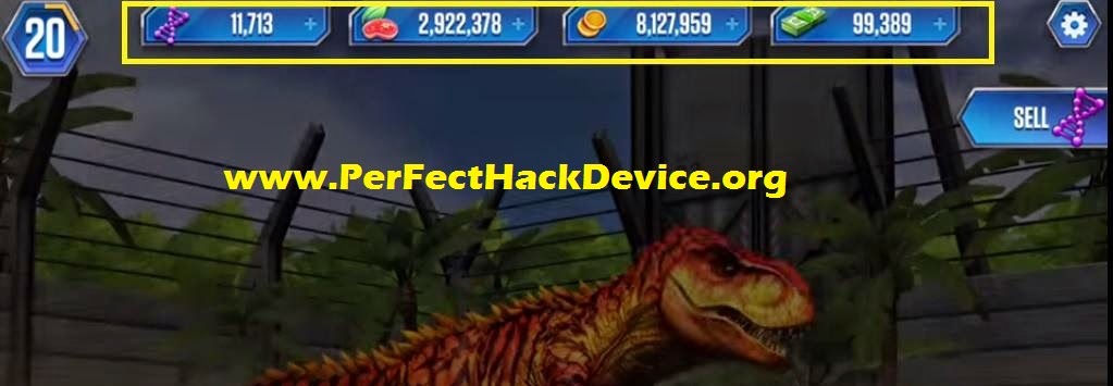 Jurassic World The Game Hack Cheats Unlimited Coins Food Iosandroid Perfect Hack Device L
