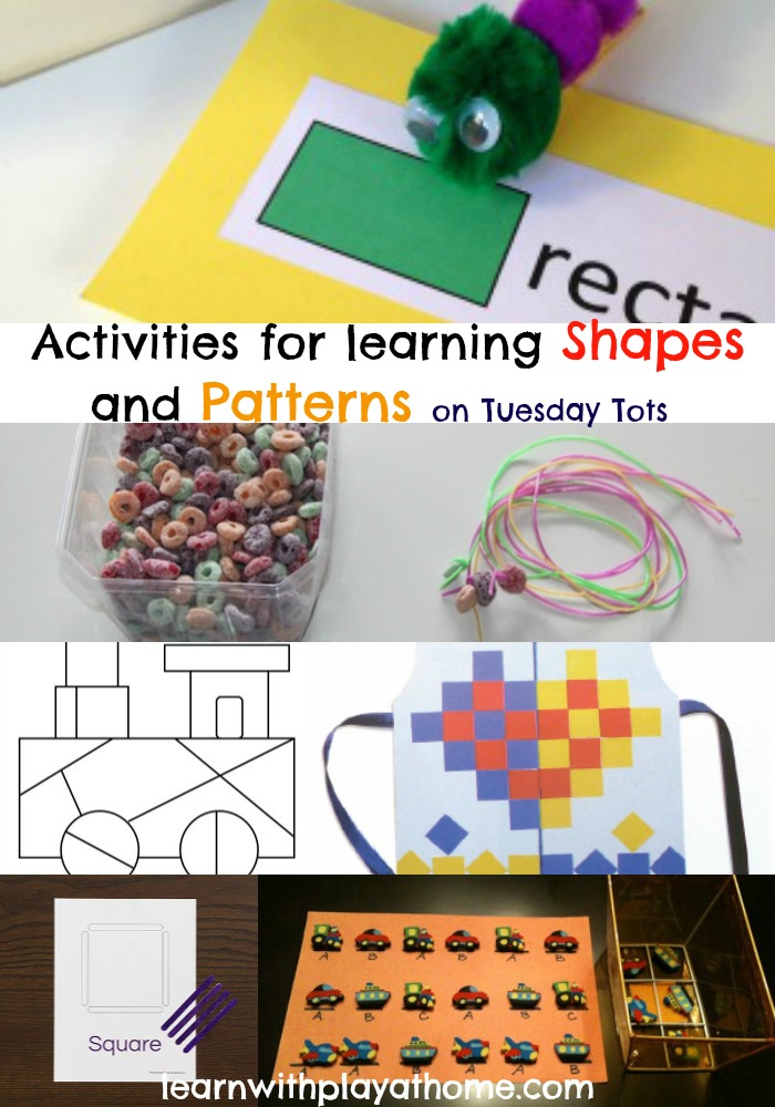 Learn with Play at Home: Activities for learning Shapes and Patterns