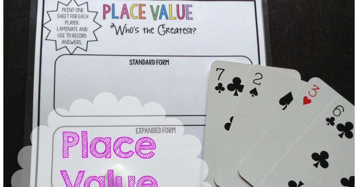 TeacherMomPlus3: Who's the Greatest? Place Value Card Game