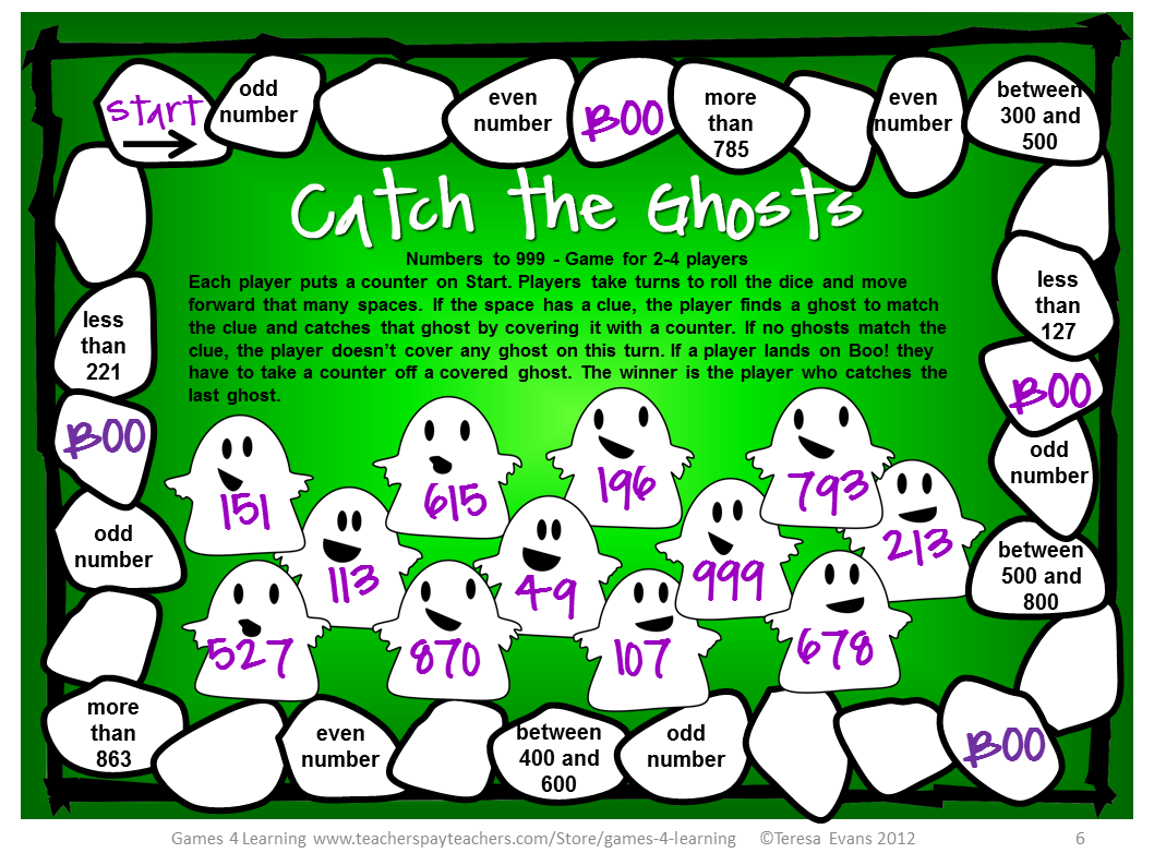 Fun Games 4 Learning: Halloween Math Freebies!