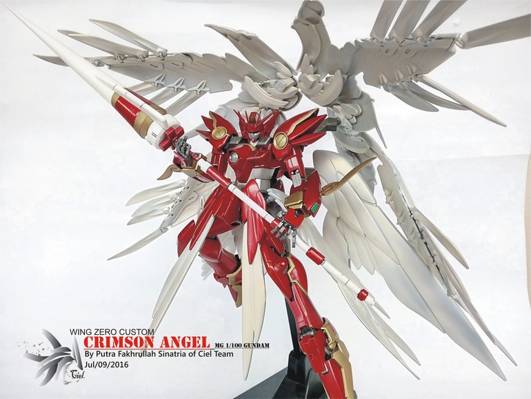 GUNDAM GUY: MG 1/100 Gundam Wing Zero Custom [Crimeson Angel ...