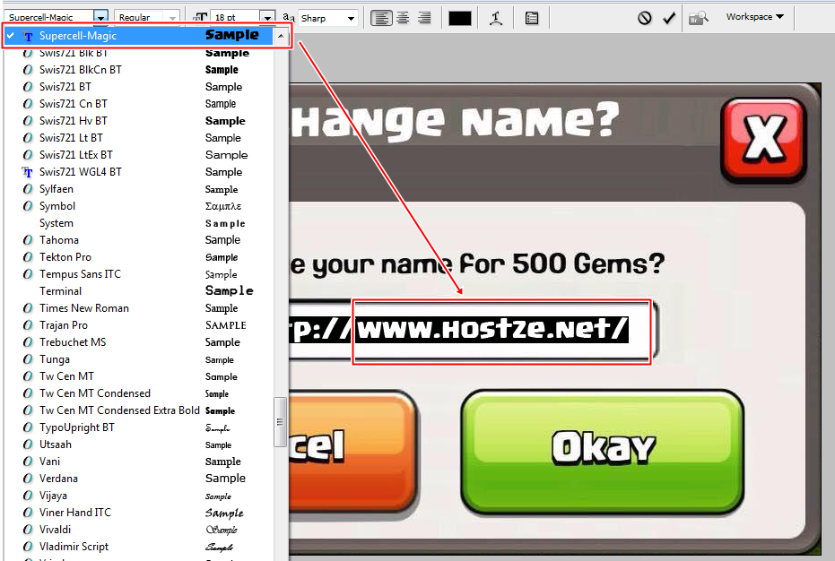 Font Clash of Clans keren Gratis - Hostze - Blogger Tips dan Trik