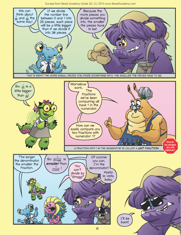 Chocolate Covered Boy Joy: Beast Academy Comic Book Math