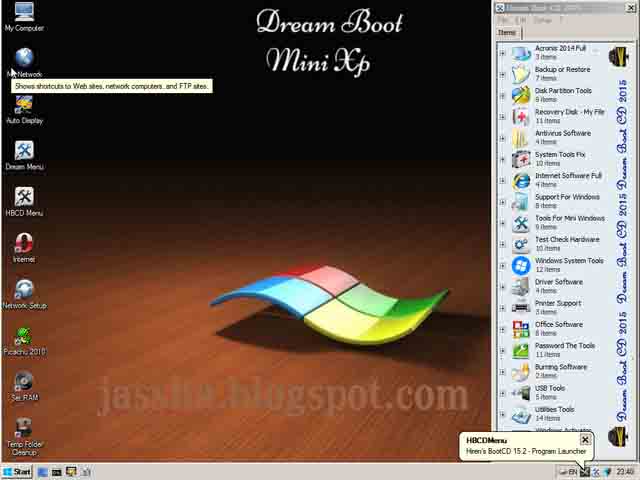 Dream Boot CD 2015 (Multi Rescue Disk ) (recovery Tools - Winxp Lite ...
