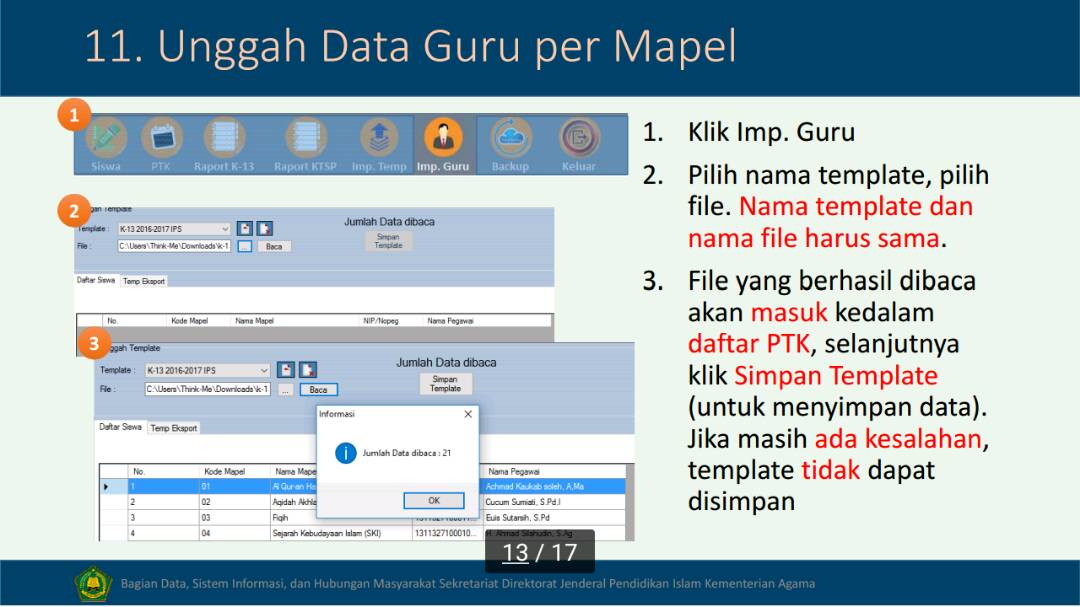 Panduan Aplikasi Pendataan Nilai Raport MI, MTs, MA Tahun 2017 - Bimbel ...