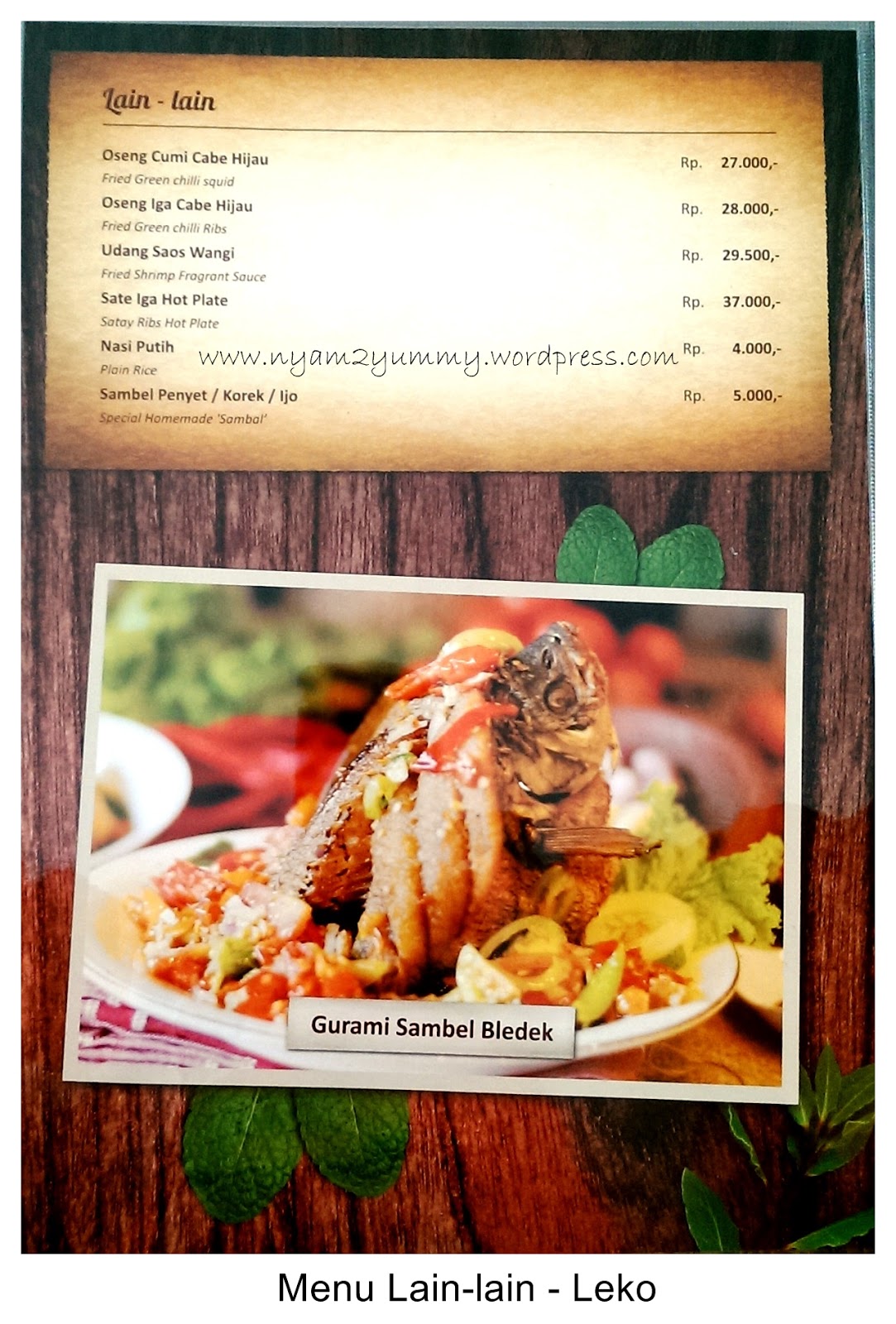 nyam2yummy: Warung Leko - Spesialis Iga Sapi Penyet