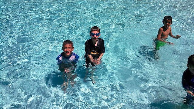Mrs. Simon's 2nd Grade Class: All School Swimming Field Trip