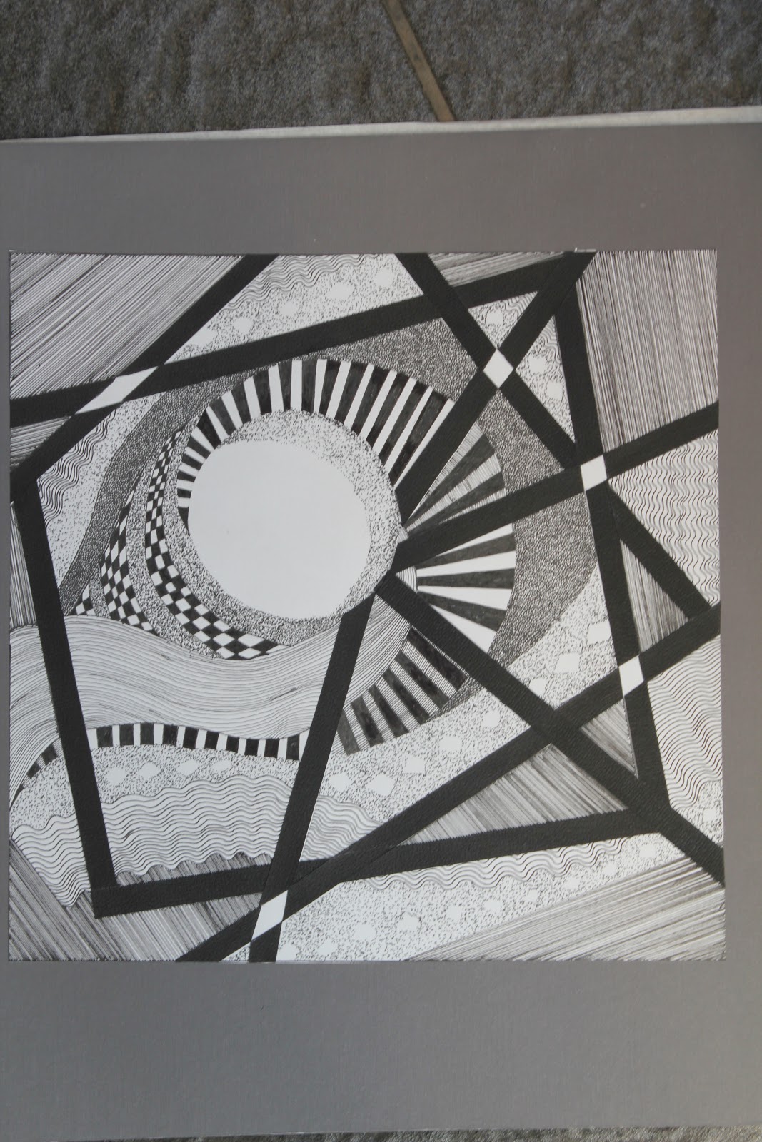 EXODUS: 2D composition 5th project POINTILISS