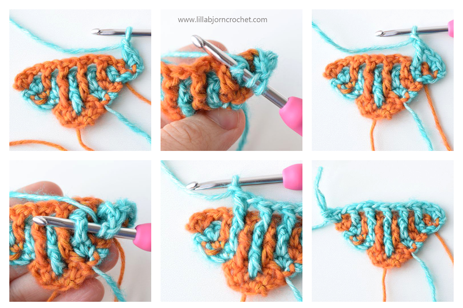 Brioche Crochet: how to make triangle shape (step-by-step tutorial ...