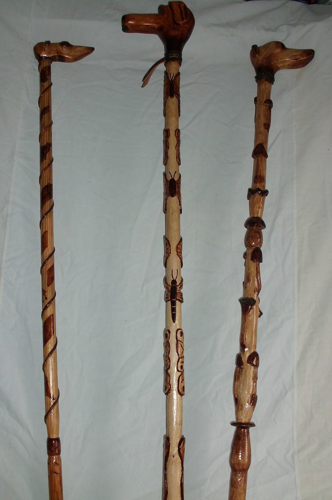 maquetas y tallados de bastones y cachavas personalizadas: Bastones varios