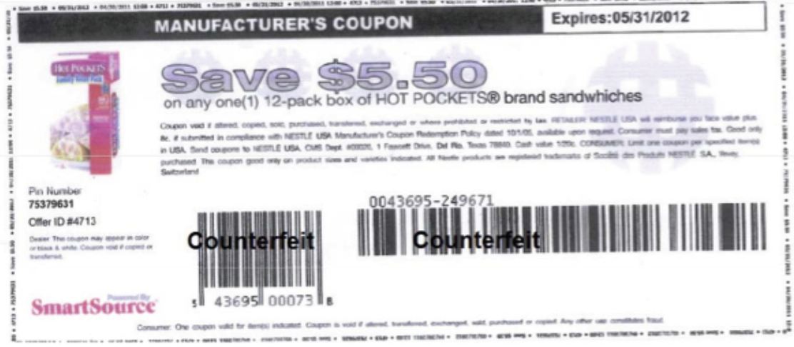 Coupons Are True Blessings: Beware of Counterfeit Coupons