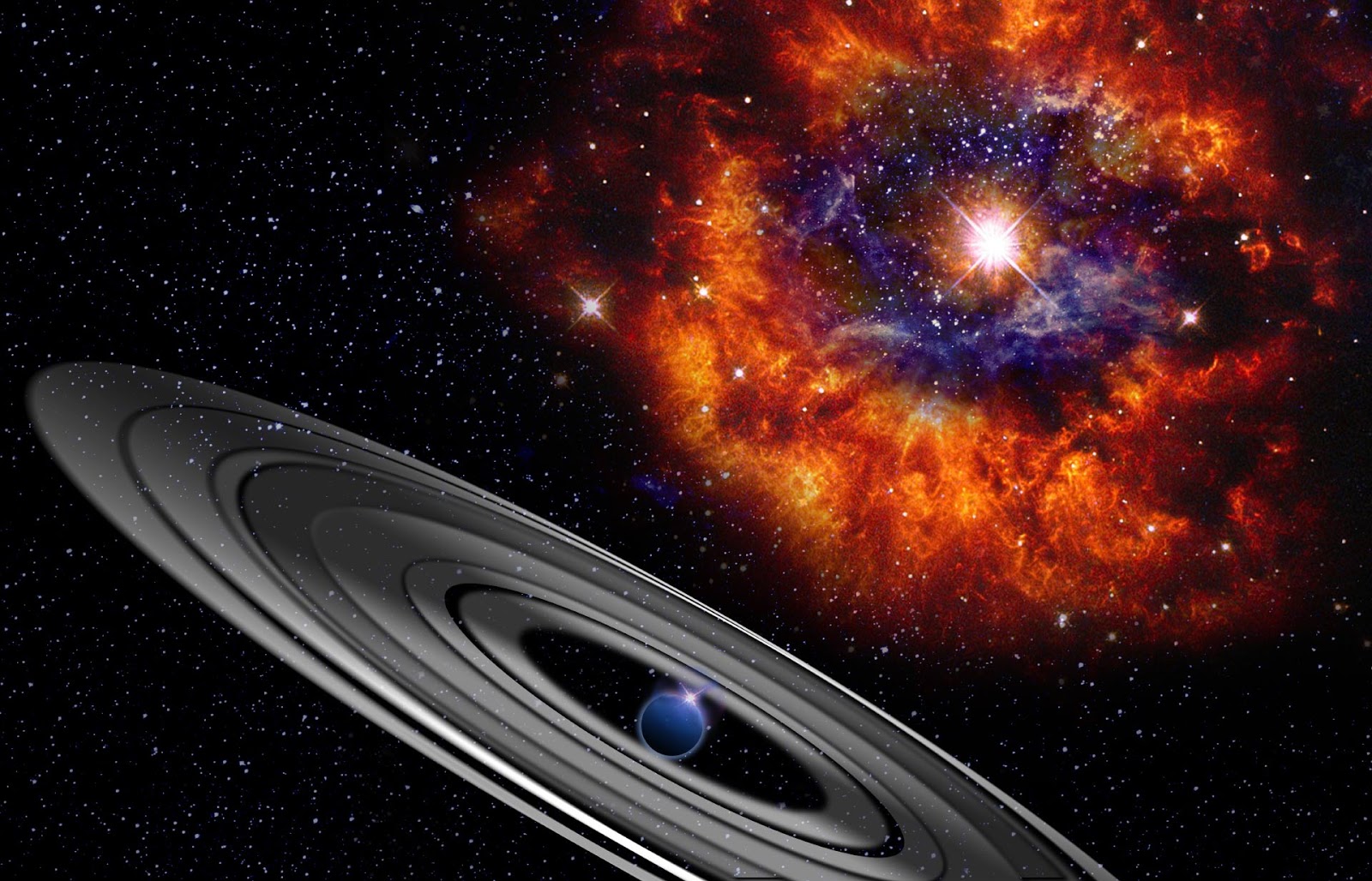 Planeta gigante gaseoso con anillos probablemente cause eclipses de la ...