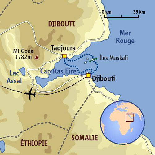 Mimi Lagon à Djibouti: L'île Maskali